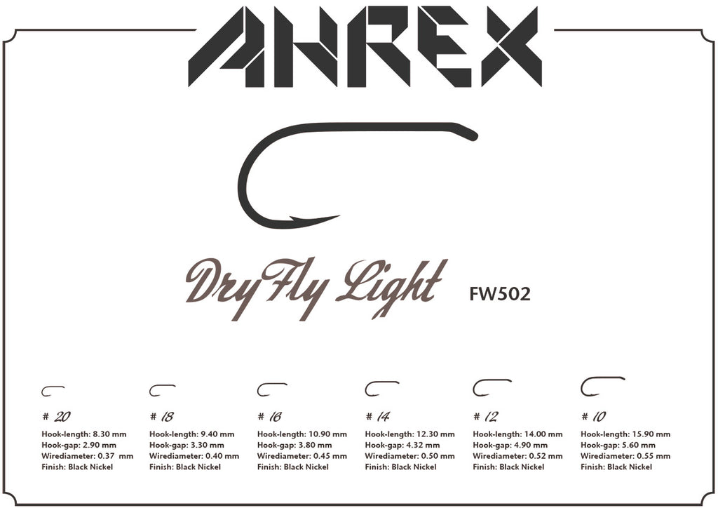 Ahrex FW502 Dry Fly Light Hook – Fly Artist