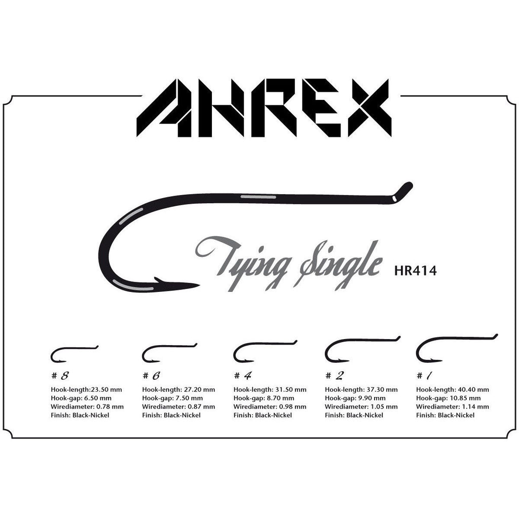 Ahrex HR414 Home Run Single Heavy Wire Salmon Fly Hook – Fly Artist