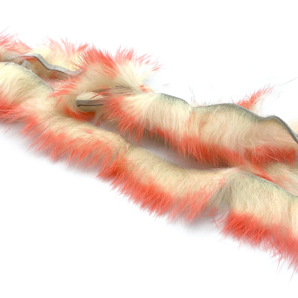 Crosscut Two-Tone Rabbit Flesh Strips : Hareline – Fly Artist