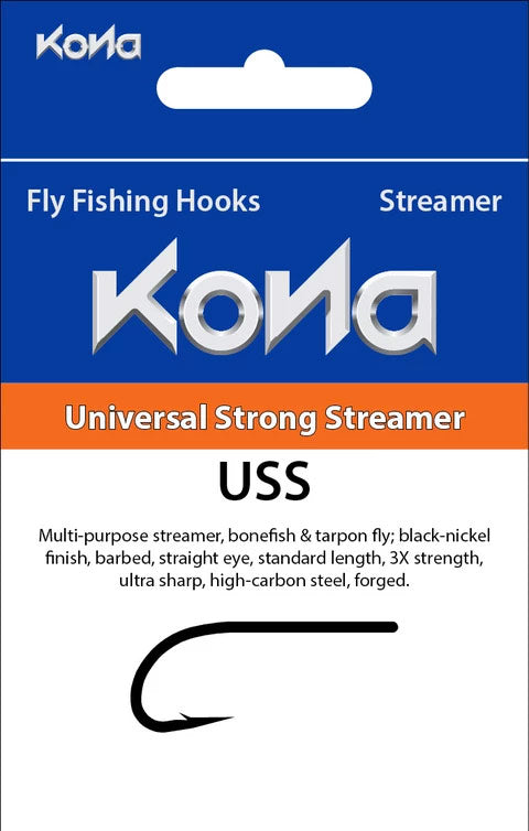Kona USS Universal Strong Streamer Hook – Fly Artist