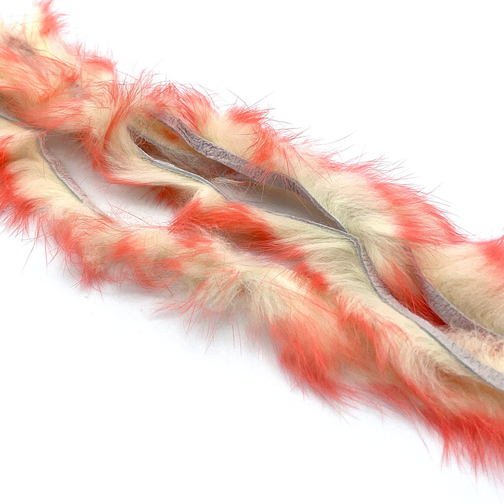 Two Tone Rabbit Flesh Strips : Hareline – Fly Artist