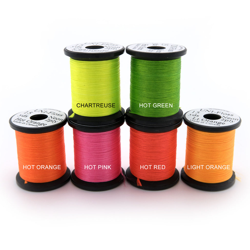 UNI-Floss Neon : Fly Tying Thread : UNI-Products – Fly Artist